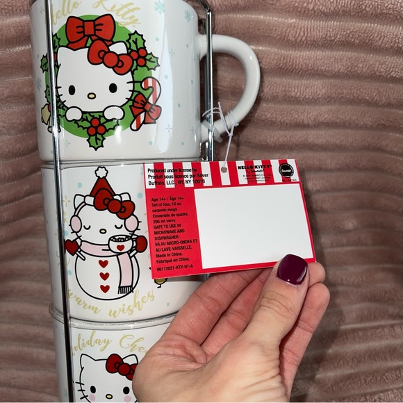Hello Kitty | Dining | Hello Kitty Christmas Stackable Ceramic Mugs ...